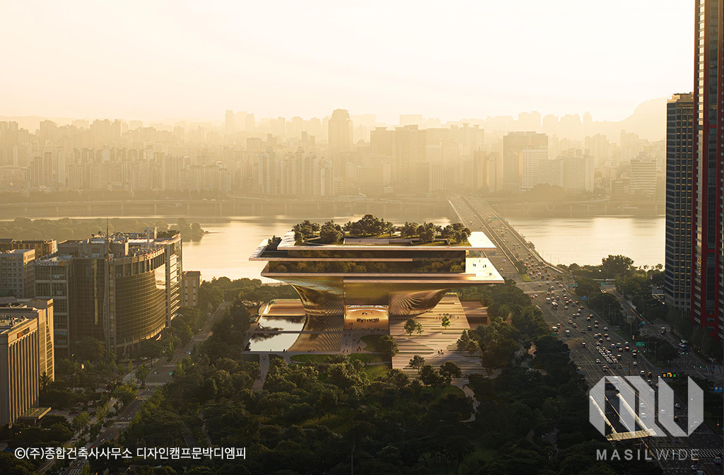 [공모전 결과] 여의도공원 (가칭)제2세종문화회관 건립 기획 디자인공모 선정작 발표 – 마실와이드_MasilWIDE